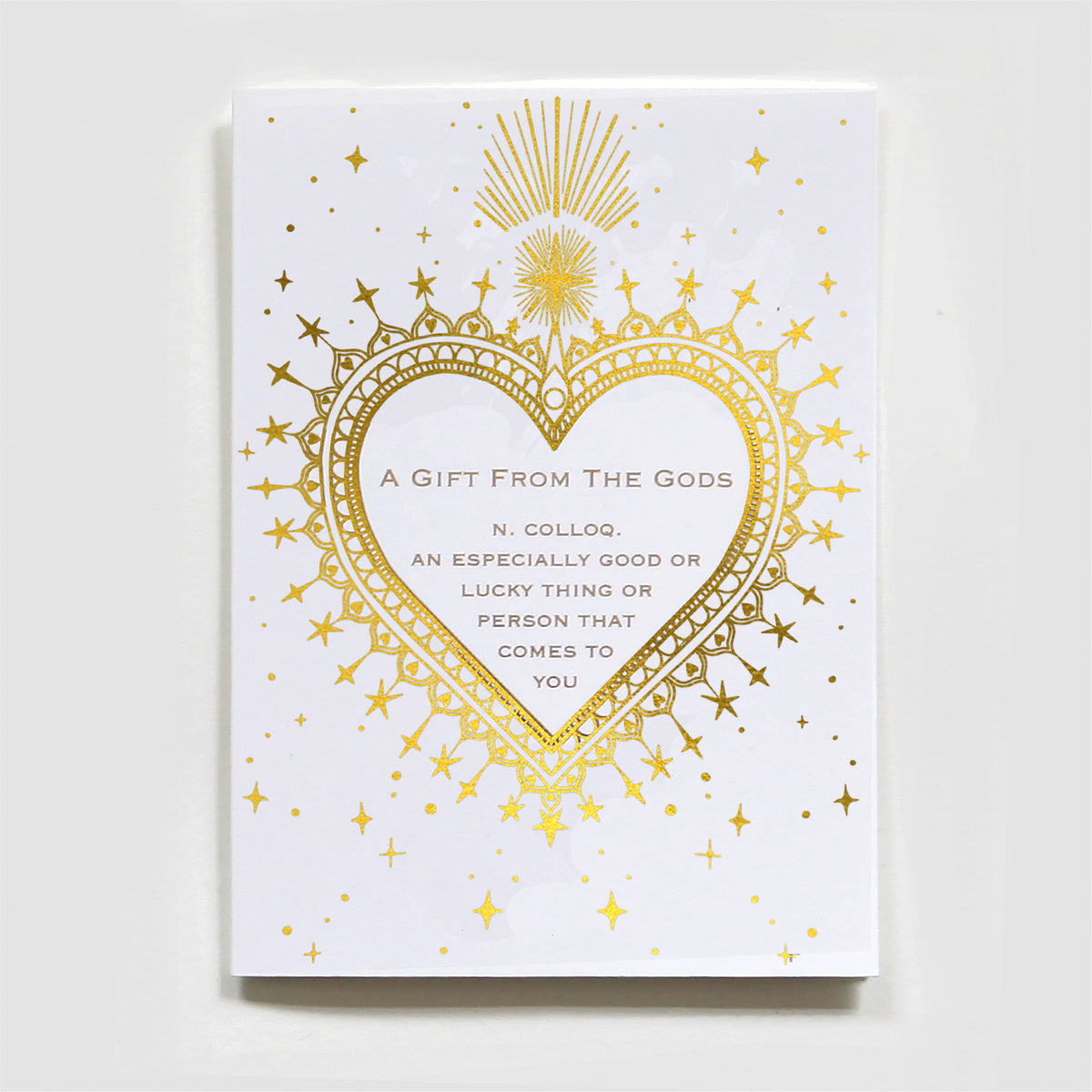 A Gift From The Gods Definition Greeting Card - Celestial